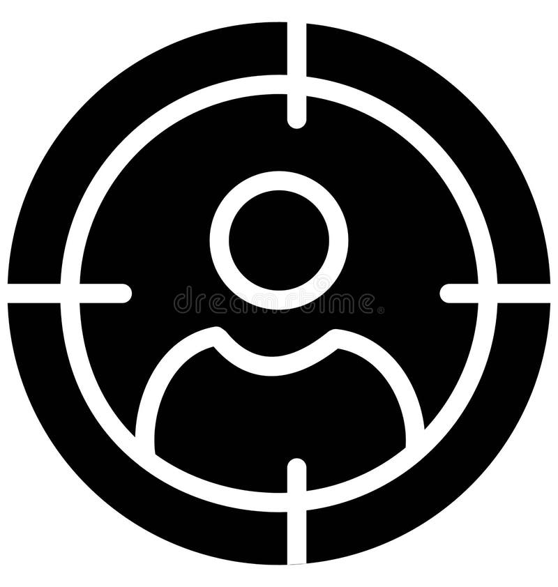 Customer Focus Concept Line Icon. Simple Stock Vector - Illustration of ...