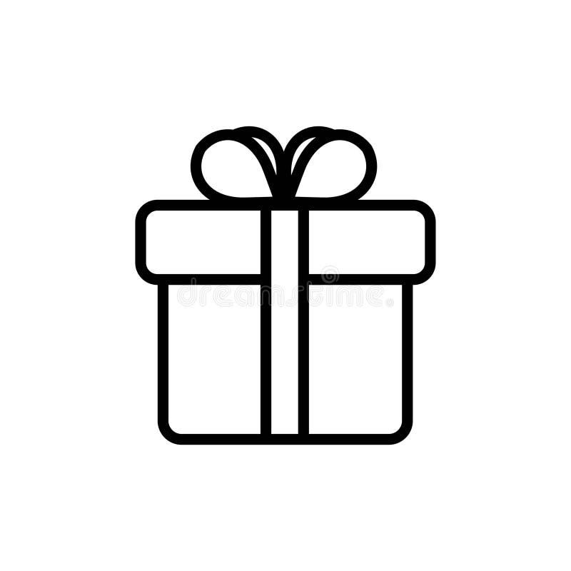 Customer Gift Isolated Icon, Client Gift Box Vector Symbol with ...