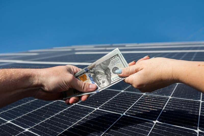 Customer Gives Money To the Worker for Successfully Installing the ...