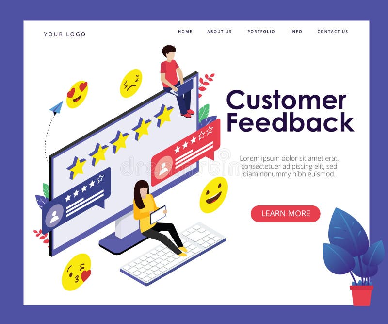 Giving feedback stock illustration. Illustration of improve - 36177127