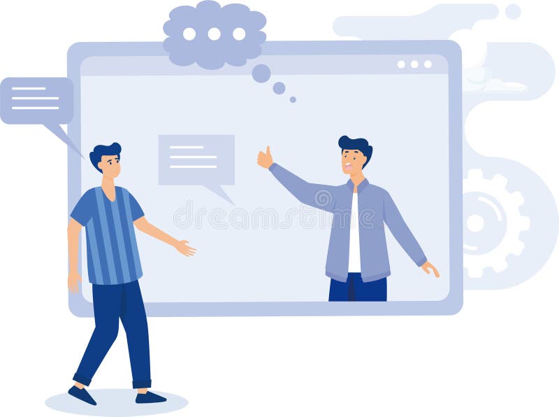 Customer Help Service Concept, FAQ and Website Support Team, Chatbot ...