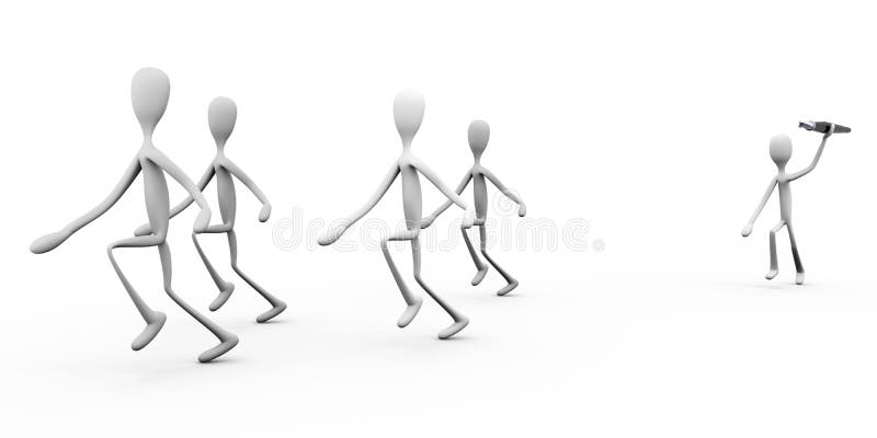 Customer Hunting stock illustration. Illustration of follow - 23031878