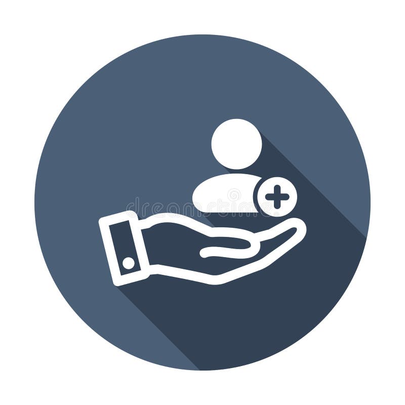 Customer Icon with Add Sign. Customer Safety Icon and New, Plus ...