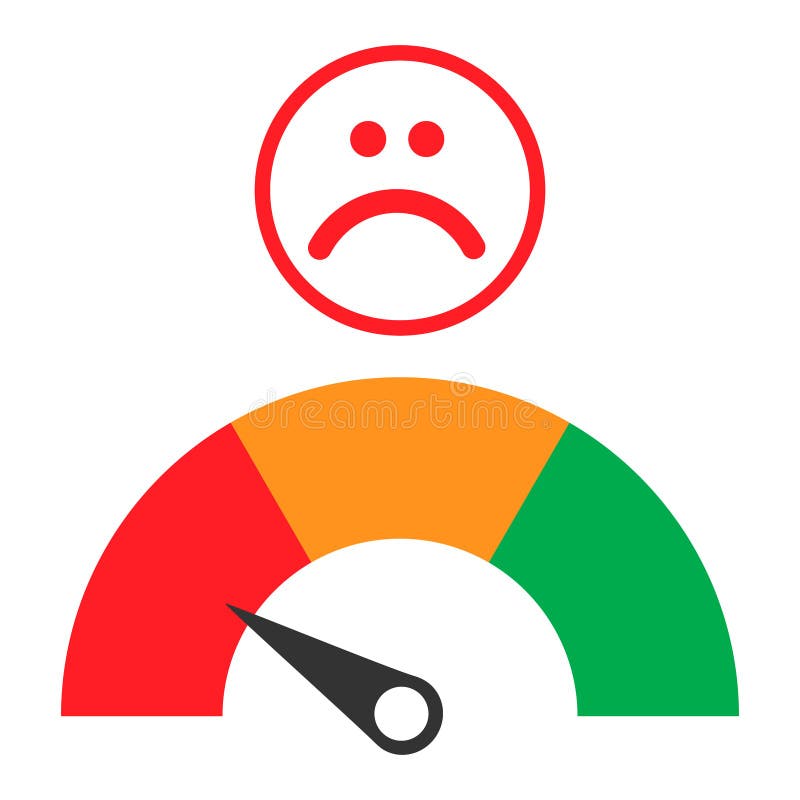 Customer Icon Emotions Satisfaction Meter with Different Symbol on ... Customer Icon Emotions Satisfaction Meter with Different Symbol on ...