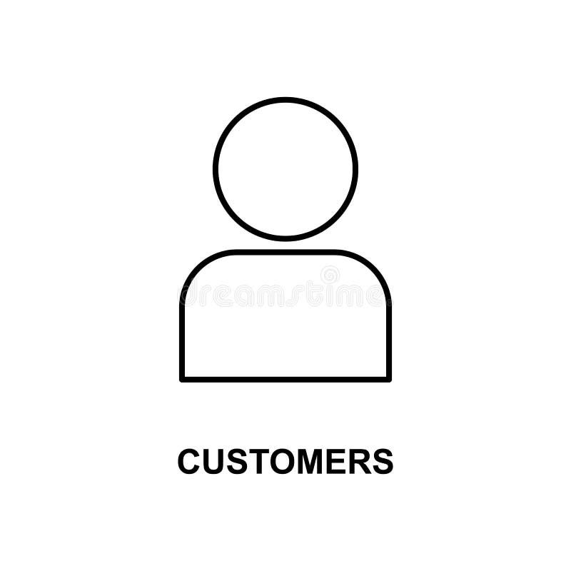 Customer Icon. Element of Simple Web Icon with Name for Mobile Concept ...
