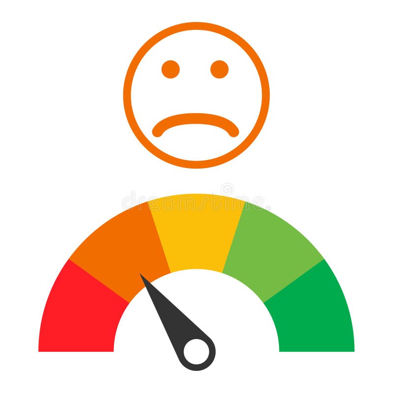 Customer Icon Emotions Satisfaction Meter with Different Symbol on ... Customer Icon Emotions Satisfaction Meter with Different Symbol on ...