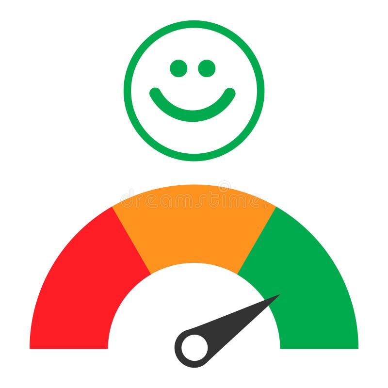 Customer Icon Emotions Satisfaction Meter with Smile and Different ... Customer Icon Emotions Satisfaction Meter with Smile and Different ...