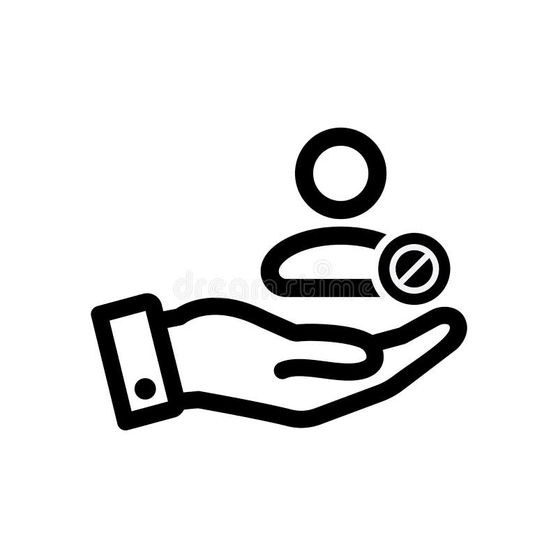 Customer Icon with Not Allowed Sign. Customer Icon and Block, Forbidden ...