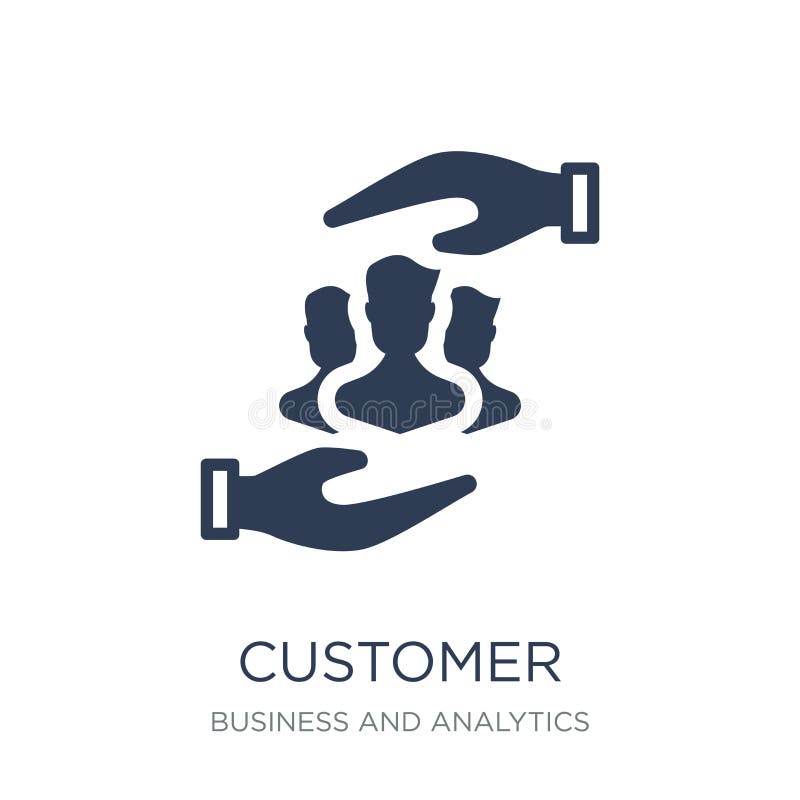 Customer Service Icon Vector Isolated on White Background, Customer ...