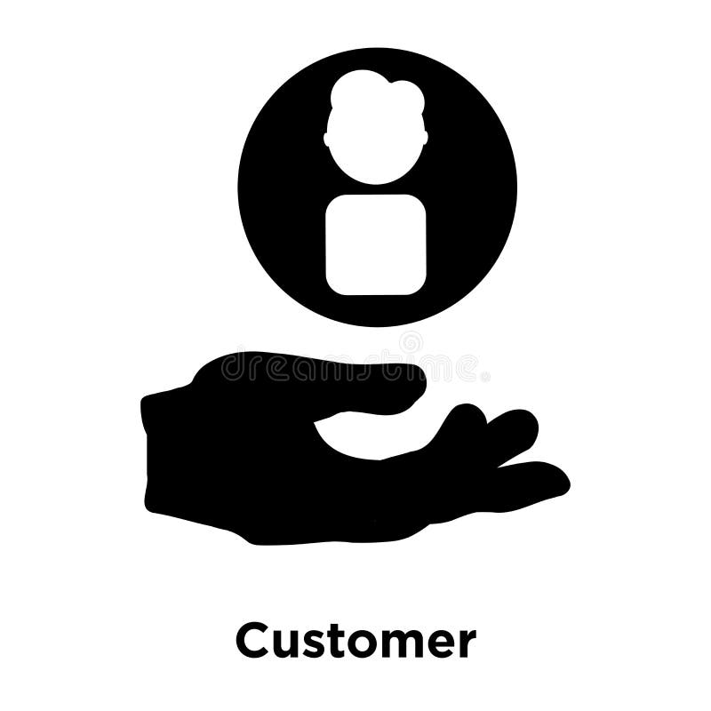 Black White Icons Hand Customer Stock Illustrations – 1,091 Black White ...