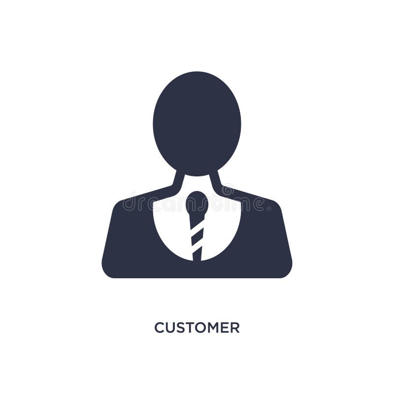 Customer Icon on White Background. Simple Element Illustration from ...