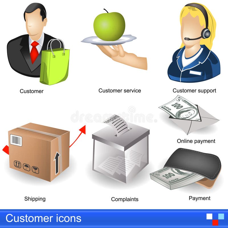 Supermarket icons 2 stock vector. Illustration of basket - 18829774