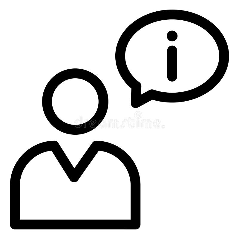 Customer, Information Isolated Vector Icon Which Can Easily Modify or ...