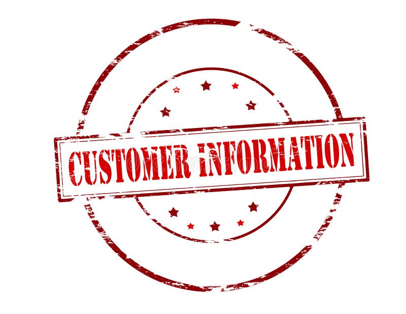 Customer information stock illustration. Illustration of purchaser ...