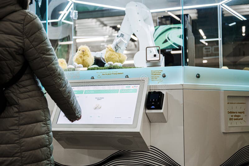 Warsaw, Poland - March 19, 2024. Automated Robotic Cafe Service in ...