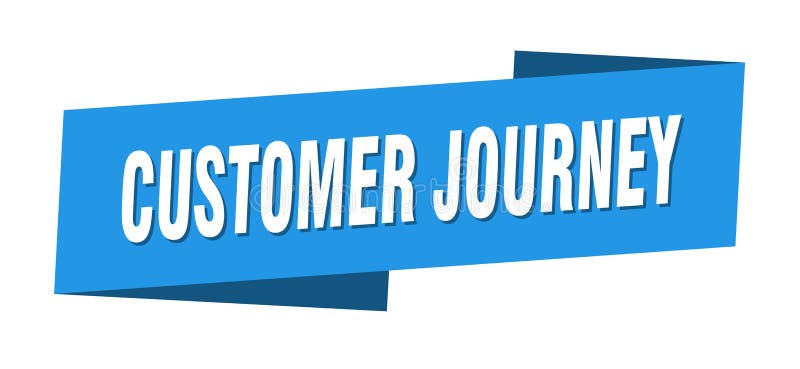 Customer Journey Banner Template. Customer Journey Ribbon Label Stock ...