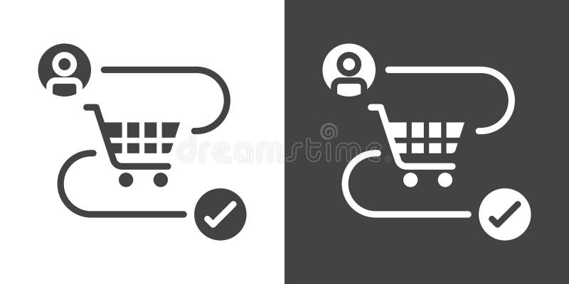 Customer Journey Icon Thin Line Illustration Set Stock Vector ...