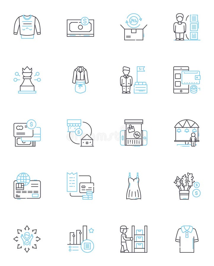 Customer Journey Linear Icons Set. Mapping, Touchpoints, Experience ...