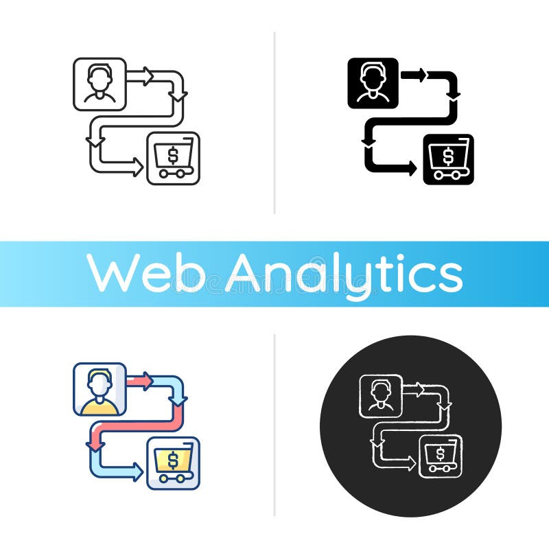 Customer journey map icon stock vector. Illustration of strategy ...