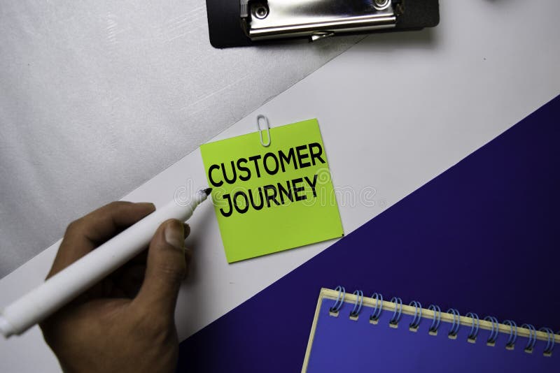 Customer Journey Text on Sticky Notes with Color Office Desk Concept ...