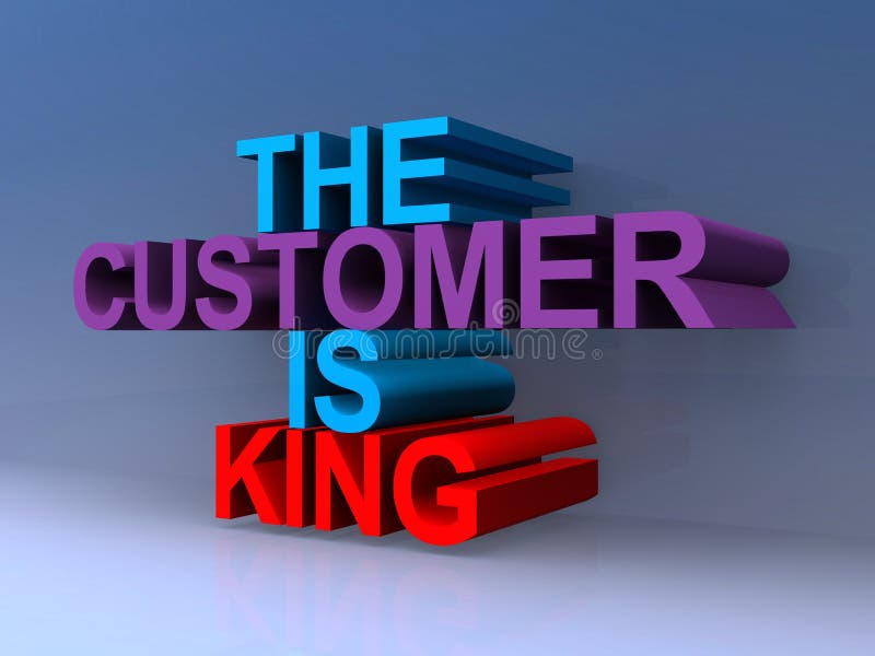 The customer is king stock photo. Image of friendly, kindness - 44186760