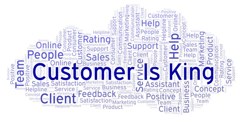 Customer Is King 3d Words Crown Top Priority Service Stock Illustration ...