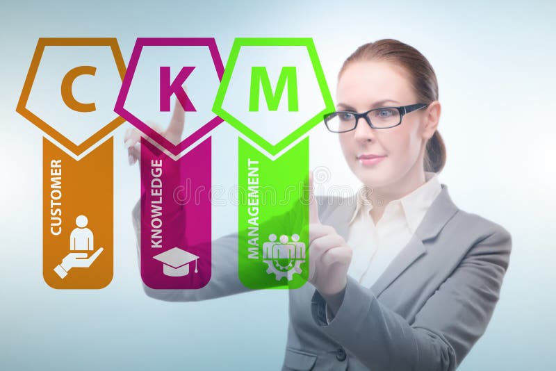 Customer Knowledge Management Marketing Concept Stock Illustration ...