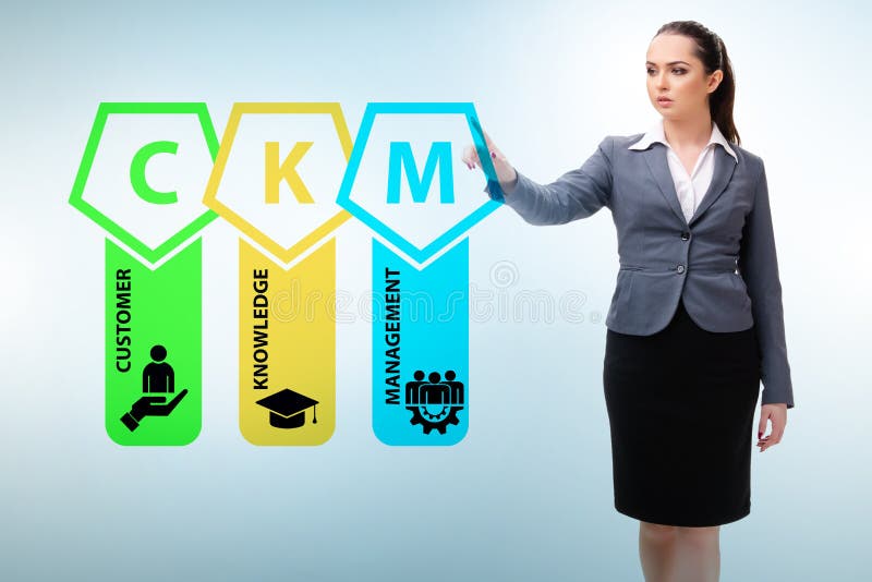 Customer Knowledge Management Marketing Concept Stock Illustration ...