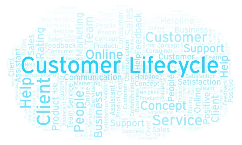 Customer Lifecycle Business Diagram Stock Illustration - Illustration ...