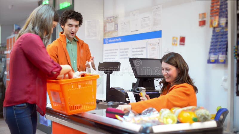 Customer in Line at Checkout Stock Footage - Video of paying, mall ...