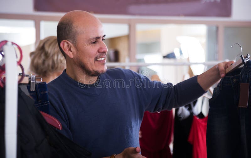 Customer Looking for New Clothes Stock Photo - Image of hobby, customer ...