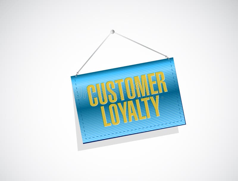 Customer Loyalty Banner Sign Concept Stock Illustration - Illustration ...