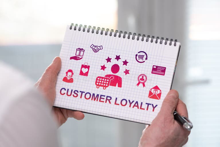 Customer Loyalty Concept on a Notepad Stock Image - Image of program ...