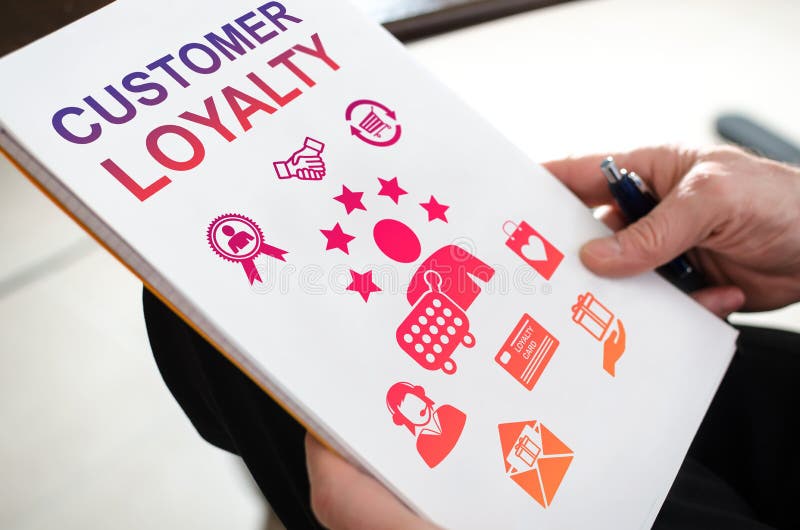 Customer Loyalty Concept on a Paper Stock Photo - Image of points ...
