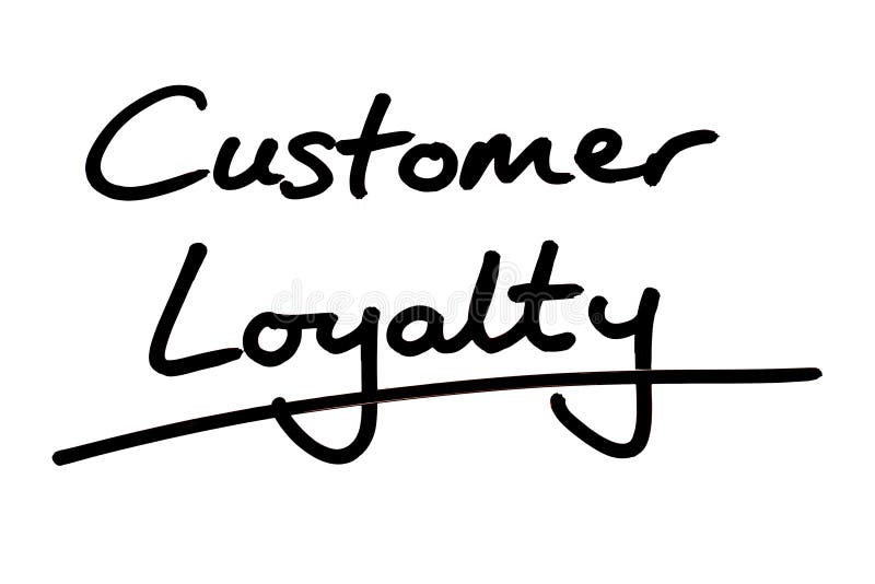 CUSTOMER LOYALTY Text Written on Blue Round Stamp Sign Stock ...