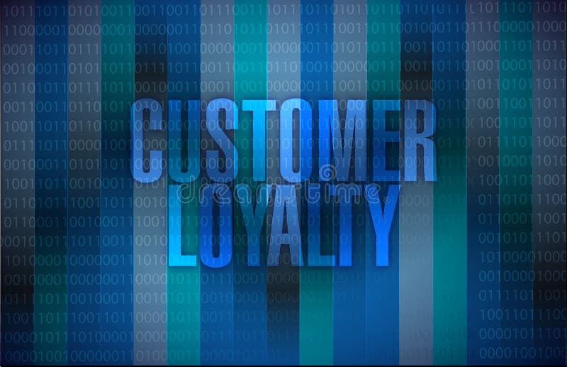 Customer Loyalty Message Sign Stock Illustration - Illustration of ...