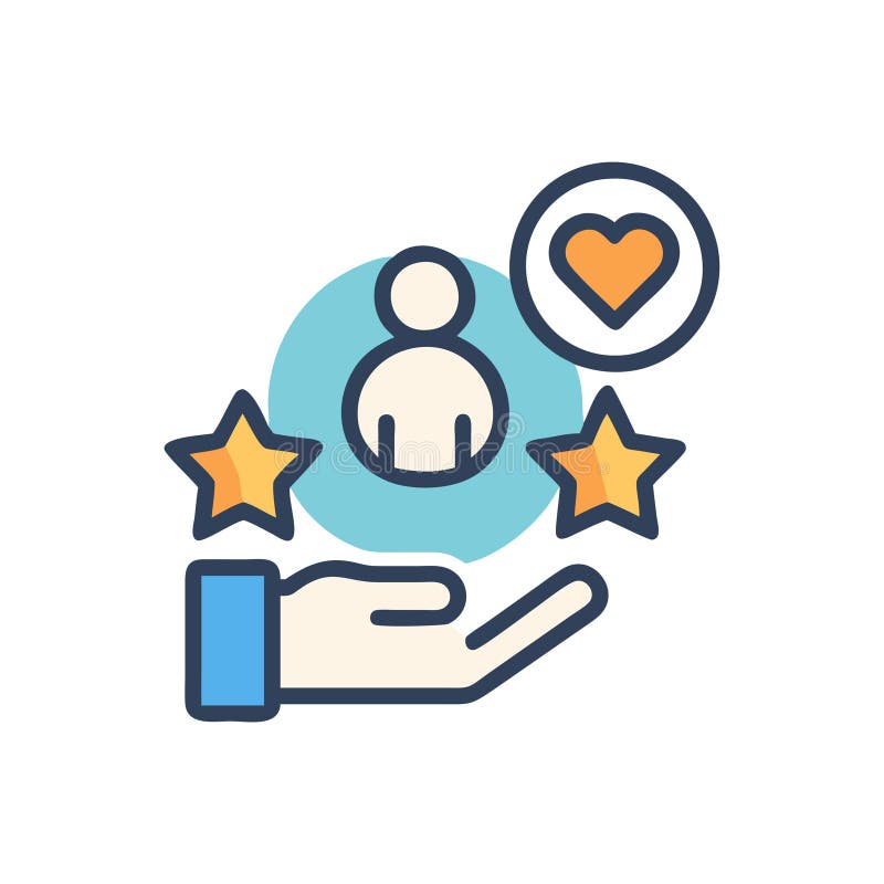 Customer Loyalty Program Design Icon Stock Illustration - Illustration ...