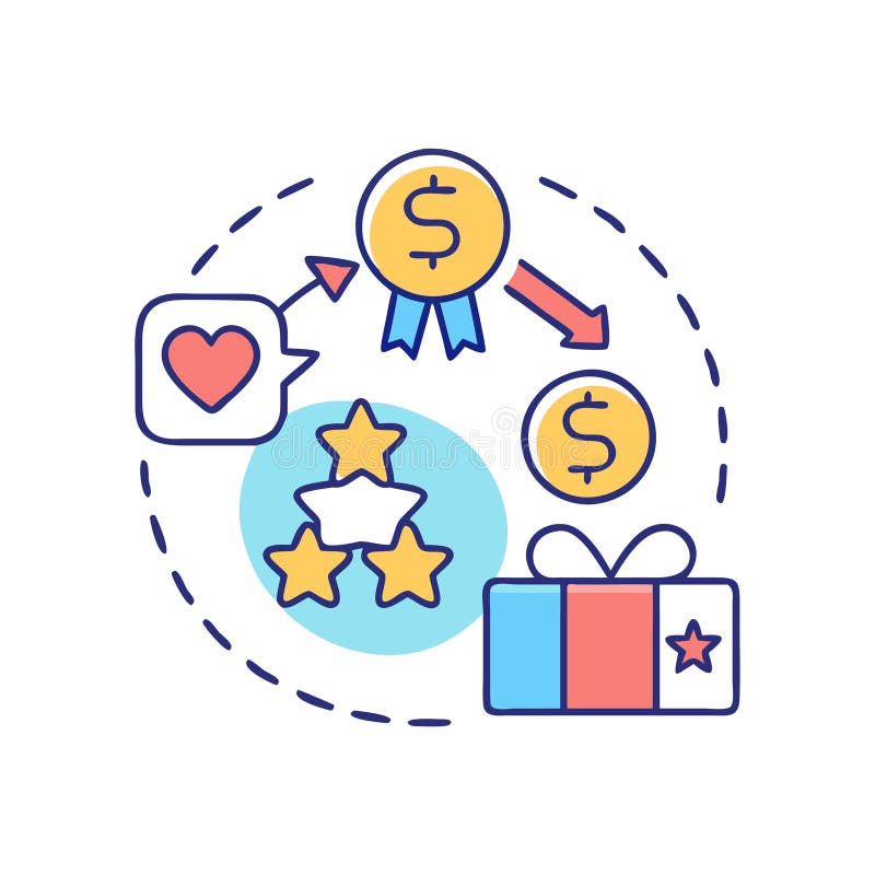 Customer Loyalty Program Icon Stock Vector - Illustration of ...