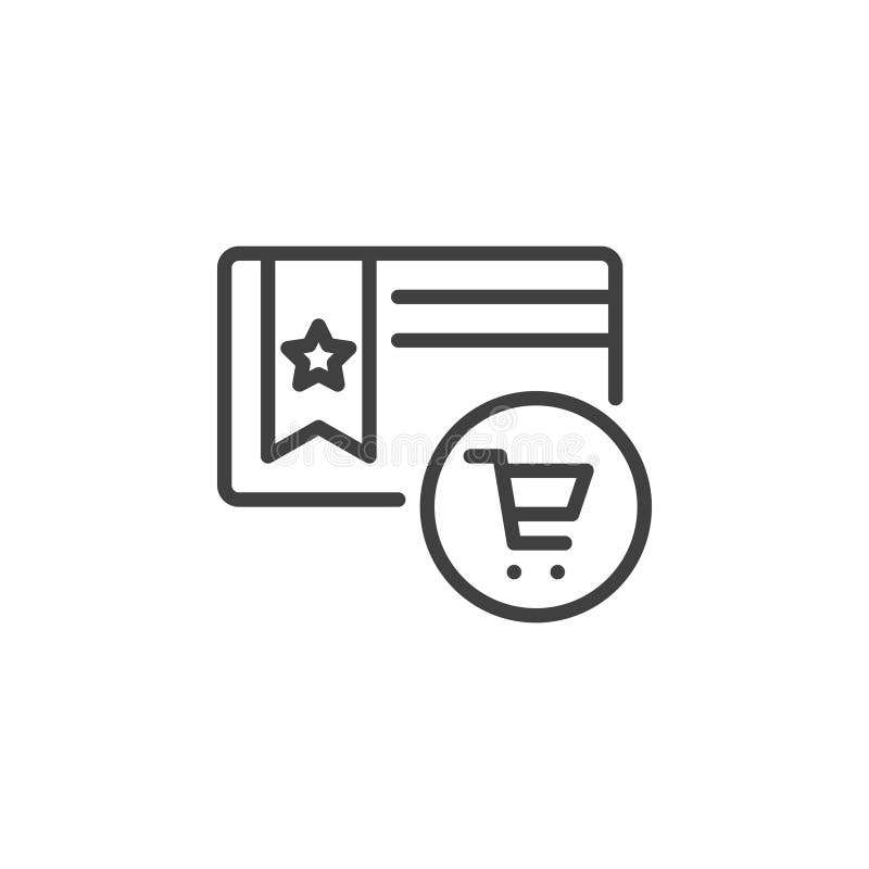 A Customer Loyalty Program Line Icon Stock Vector - Illustration of ...