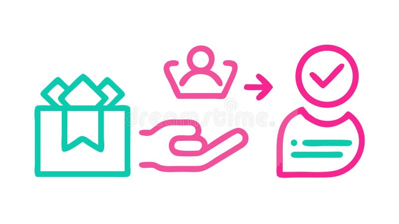 Customer Loyalty Program Vector Icon for Rewards Service, Vector Design ...