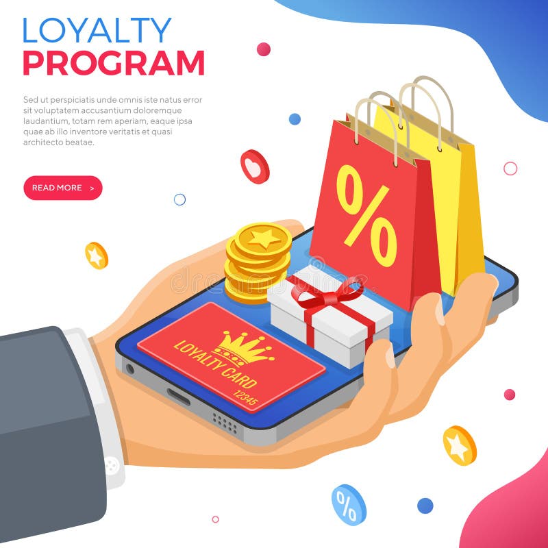 Customer Loyalty Programs Banner Stock Vector - Illustration of ...