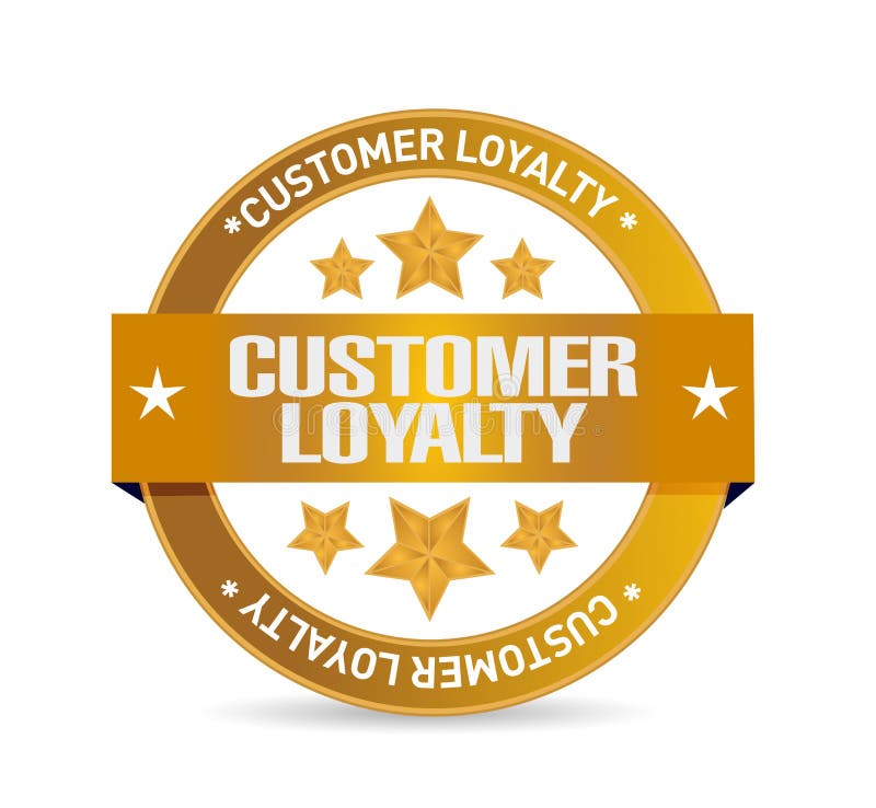 Customer Loyalty Street Sign Concept Stock Illustration - Illustration ...