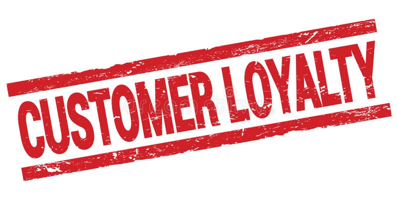 CUSTOMER LOYALTY Text on Red Lines Stamp Sign Stock Illustration ...