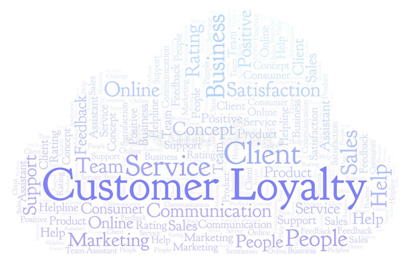 Customer Loyalty Word Cloud. Stock Illustration - Illustration of ...