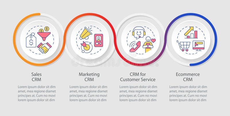 Customer Management System Types Loop Infographic Template Stock Vector ...