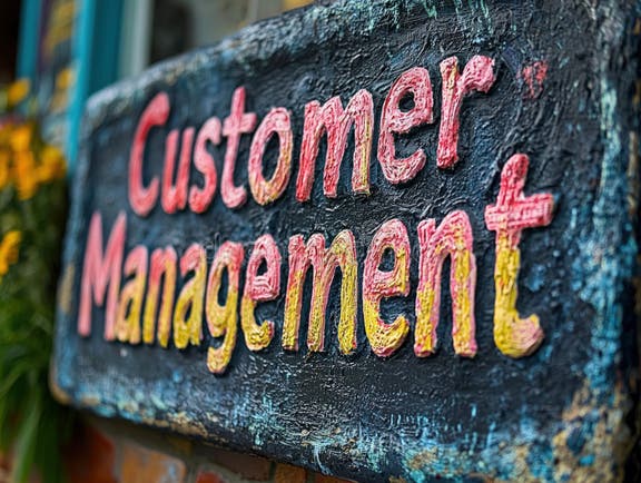 Customer Management Typography Text Stock Image - Image of artisan ...