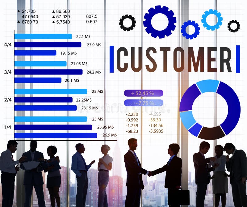 Customer Market Business Corporate Target Concept Stock Illustration ...