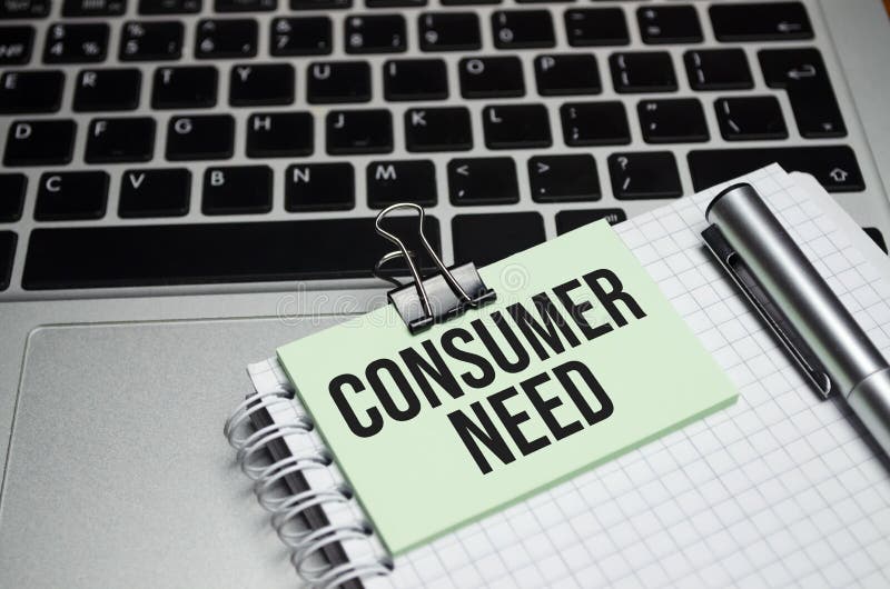 Customer Needs. Text on Yellow Sticker Male Hand Writing Text Stock ...