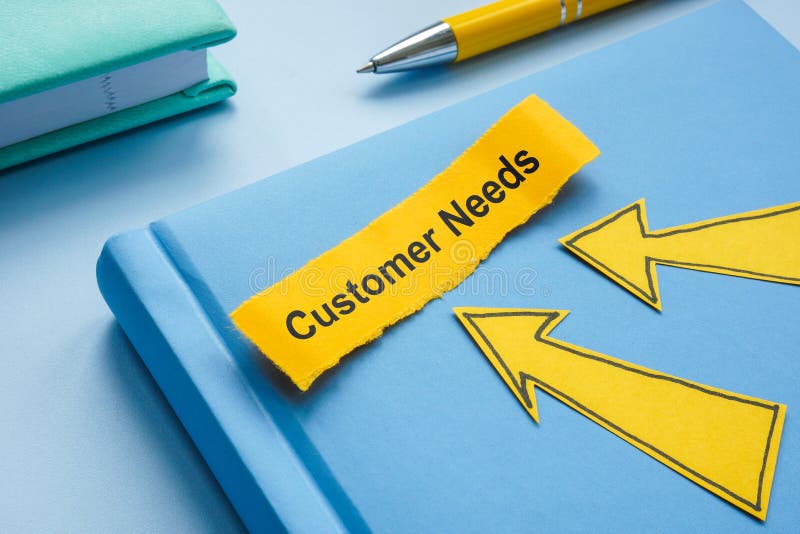 Customer Needs Written in Notebook. Client Satisfaction. Stock Photo ...