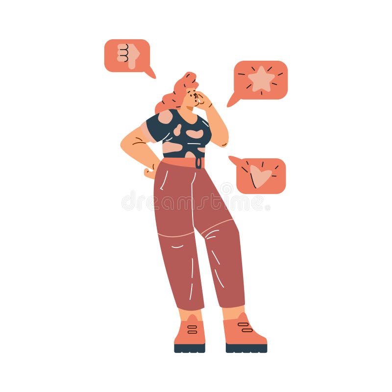 Customer with Negative Reviews Vector Illustration Stock Vector ...